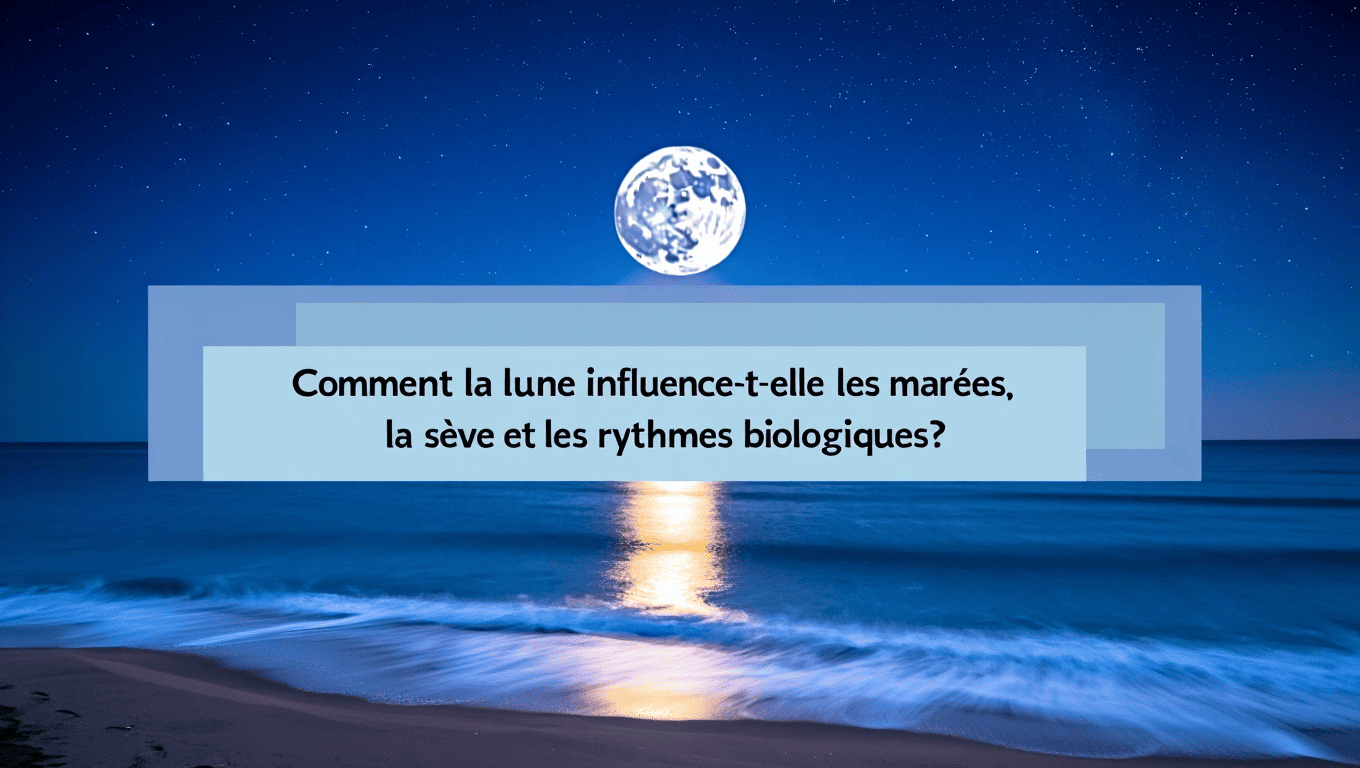 🌕 Comment la lune influence-t-elle les marées, la sève et les rythmes ...